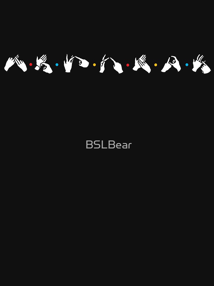 "Friends BSL / AUSLAN" T-shirt for Sale by BSLBear | Redbubble ...