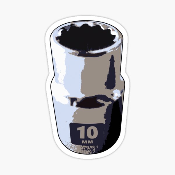 "Garage Buddies #2 - 10mm Socket" Sticker for Sale by antdragonist ...