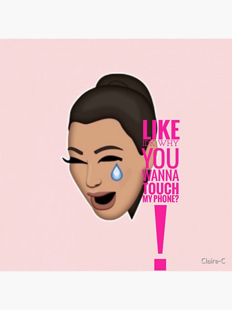 "Kim Kardashian" Sticker for Sale by Claire-C | Redbubble