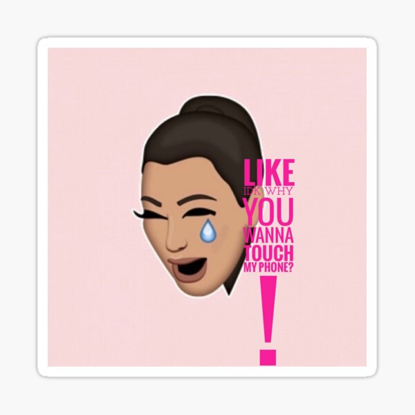 "Kim Kardashian" Sticker for Sale by Claire-C | Redbubble