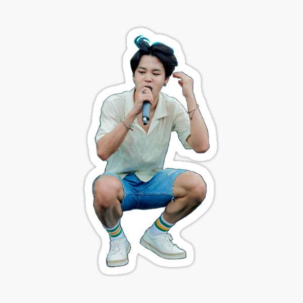 "Uffff BTS jimin Sticker " by KpopTokens | Redbubble
