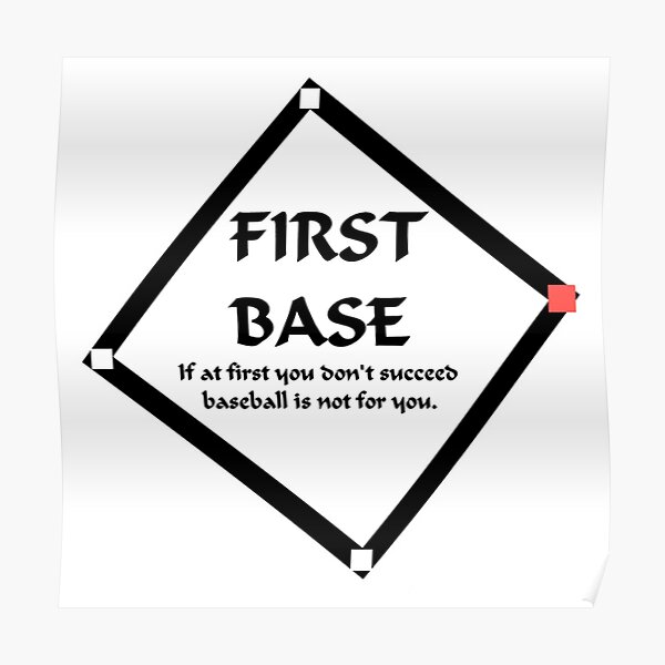 "First Base" Poster for Sale by WienArtist | Redbubble
