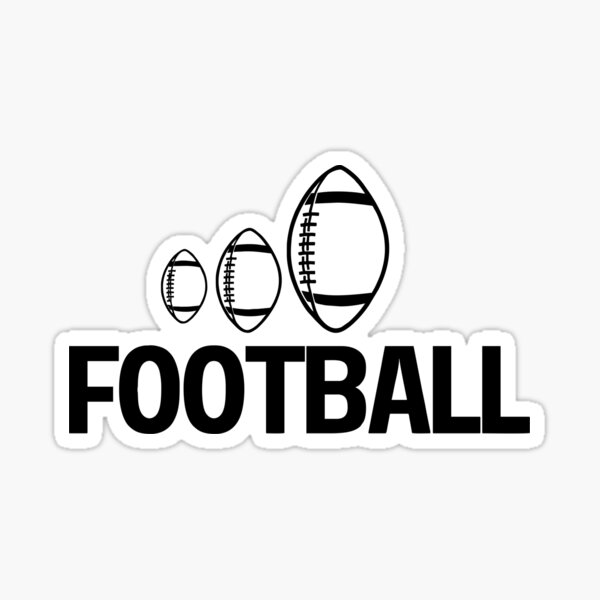 "football" Sticker for Sale by DesignDS | Redbubble
