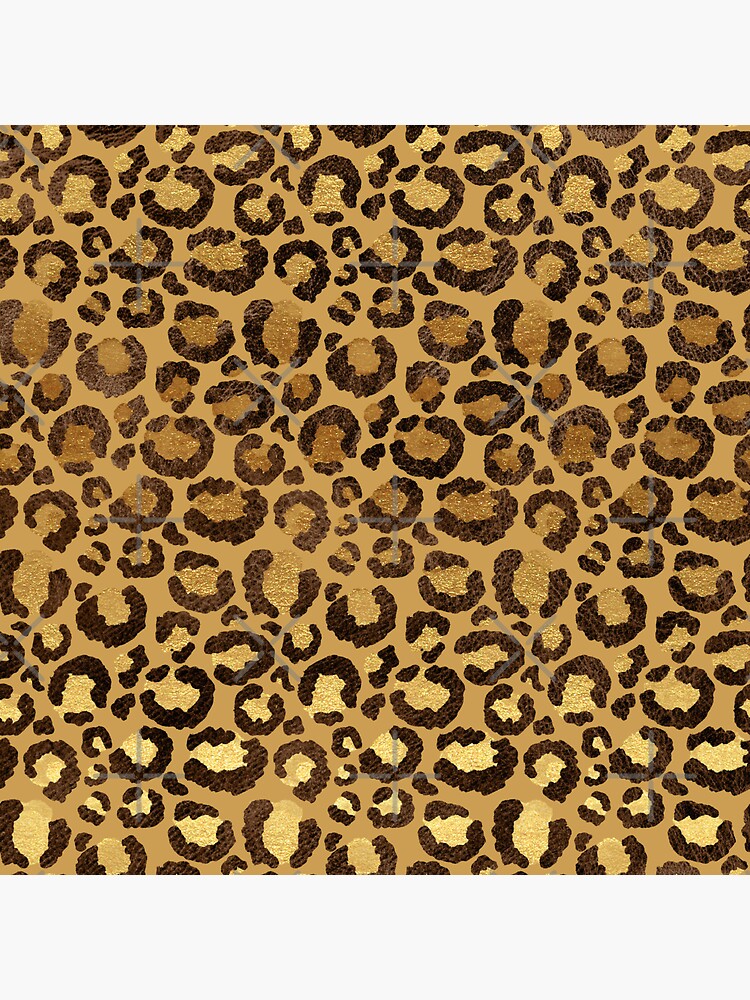 "Faux Gold Glamour Cheetah Skin" Sticker by MysticMarble | Redbubble