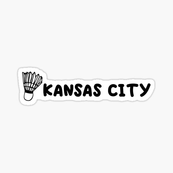 "KC SHUTTLECOCK" Sticker for Sale by beckbryce | Redbubble