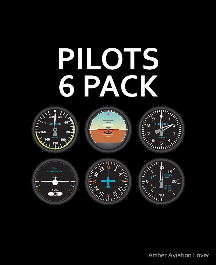 "Pilots Six Pack." iPad Case & Skin for Sale by Amber Aviation Lover ...
