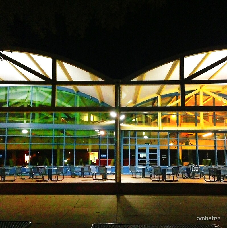 "UC Davis Memorial Union at Night" by omhafez | Redbubble