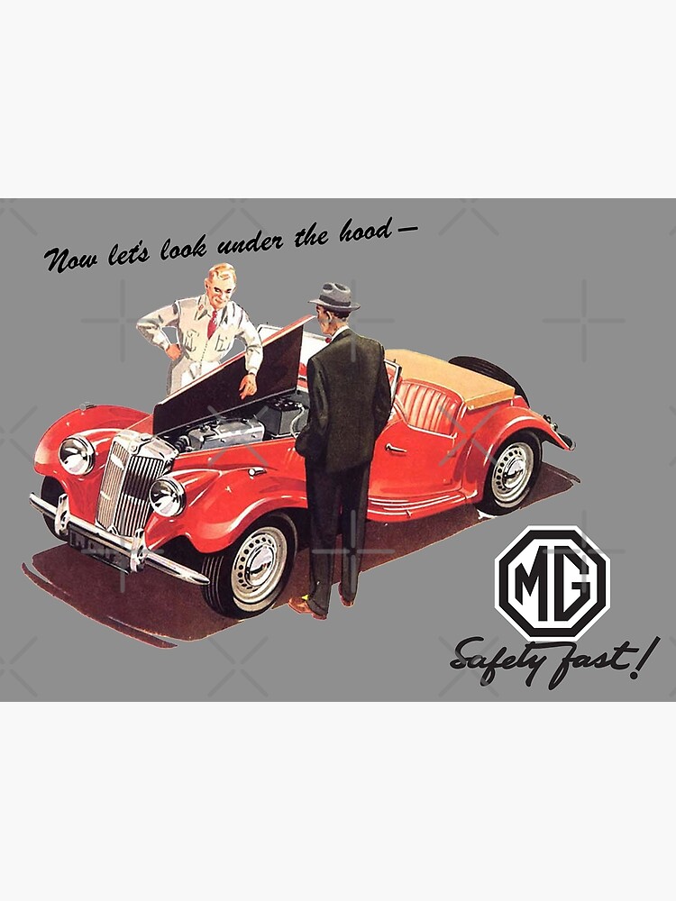 "MG TF MIDGET" Art Print by ThrowbackMotors | Redbubble
