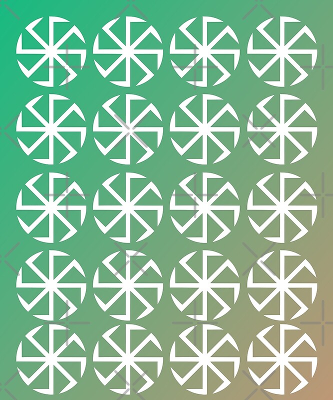 "Kolovrat Pattern Kolowrot Slavic Neopaganism Sun Symbols" by ...