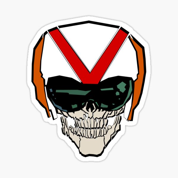 "Skeleton Pilot" Sticker by HouseOfNifty | Redbubble