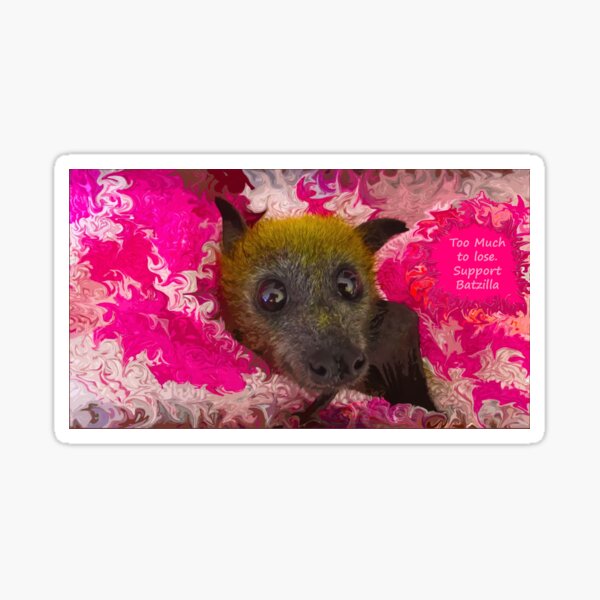 "Batzilla - Seriously Bright, Seriously Serious " Sticker for Sale by ...