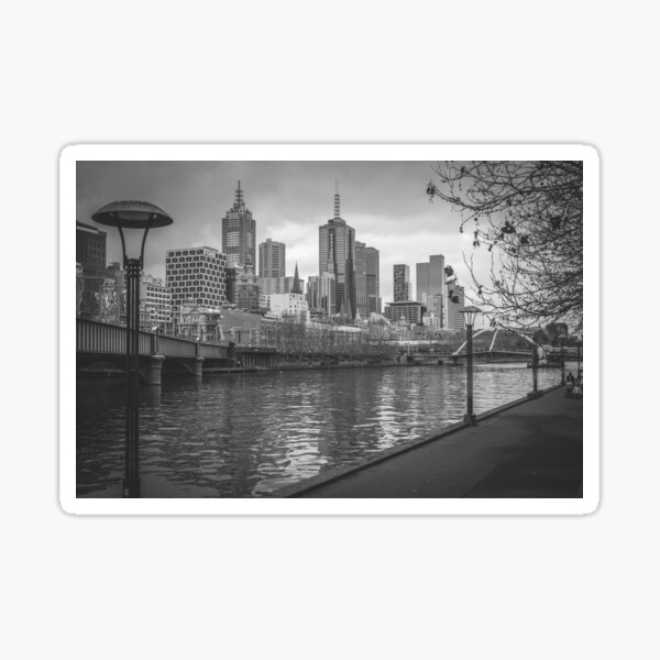 "Melbourne City Skyline" Sticker for Sale by robmasterton | Redbubble