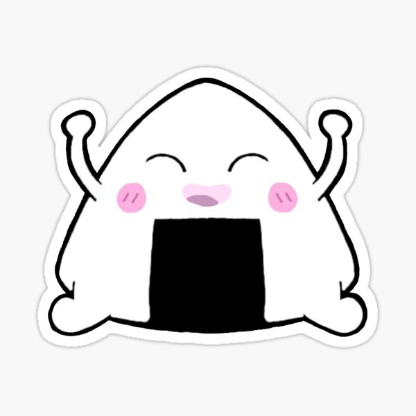 "Kawaii Rice ball" Sticker for Sale by BunniesOfTheSea | Redbubble