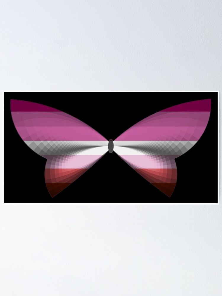 Lipstick Lesbian Pride Butterfly Poster For Sale By Shaneisadragon
