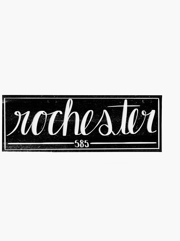 "Rochester 585" Sticker for Sale by ameliamounts | Redbubble