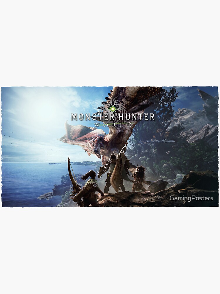 "Monster Hunter: World - Title Screen Art" Sticker by GamingPosters ...