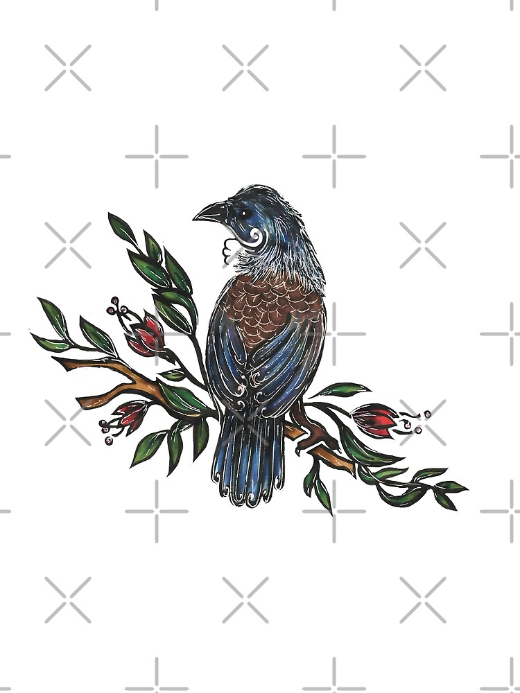 "Tui Bird" Art Print for Sale by CasValli | Redbubble