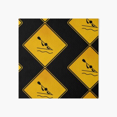 "Canoeing - Warning Sign" Art Board Print for Sale by fishdoctor ...