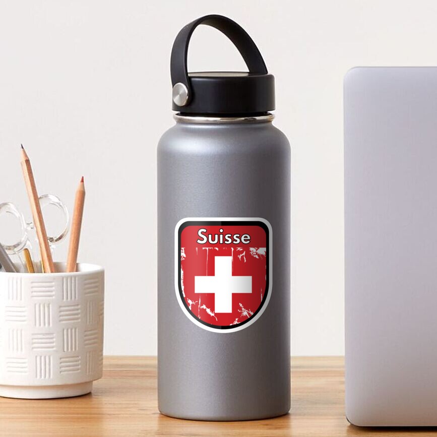 "SWITZERLAND Schweiz SWISS Suisse Shield Sticker Style 3" Sticker for ...