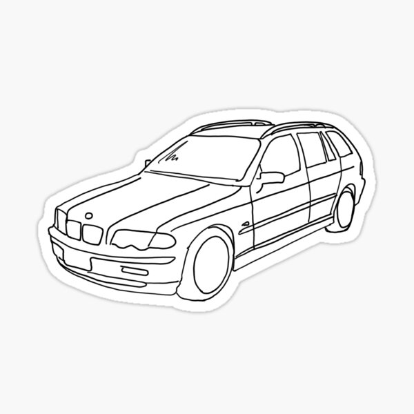 "E46 Wagon" Sticker by Lydferb | Redbubble
