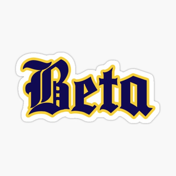 "Beta" Sticker for Sale by dkozelian | Redbubble