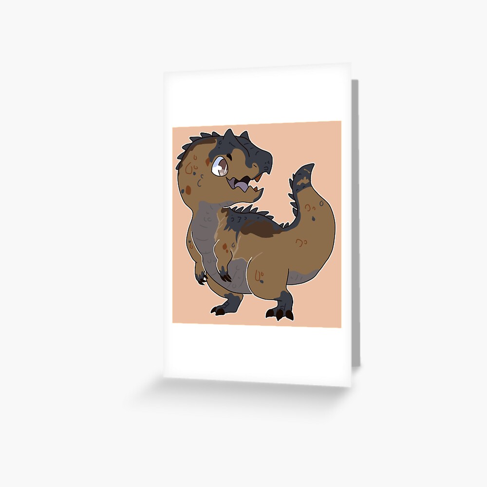 "Allosaurus Chibi" Greeting Card by The3nderGameR | Redbubble