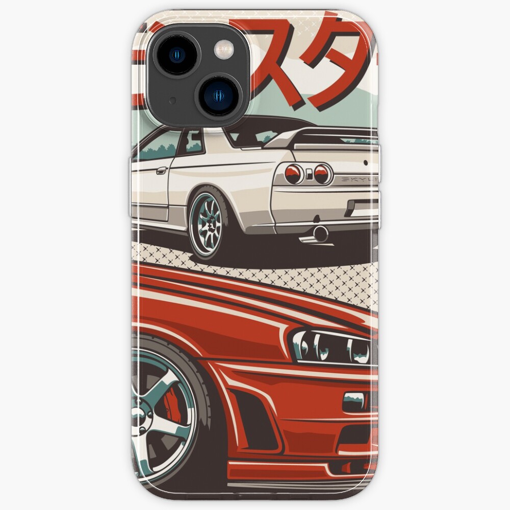 "Monster Skyline GTR R32 & R34" iPhone Case for Sale by OlegMarkaryan ...