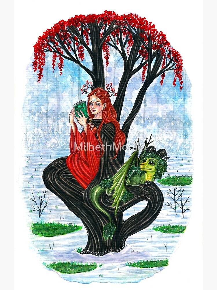 "Celtic Horoscope Rowan Tree" Art Print by MilbethMorillo | Redbubble
