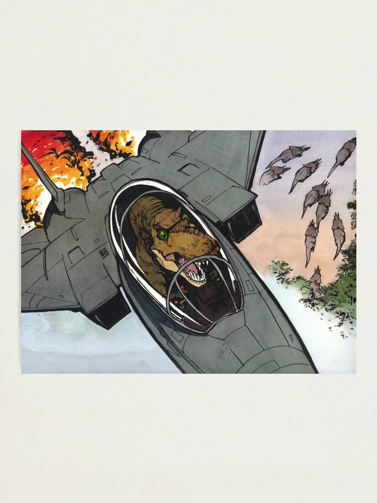 "T-Rex Jet Pilot" Photographic Print for Sale by niko1499 | Redbubble