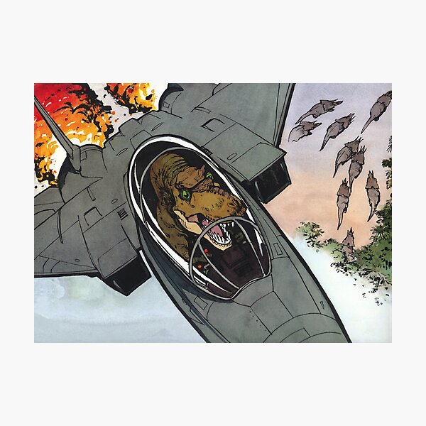 "T-Rex Jet Pilot" Photographic Print for Sale by niko1499 | Redbubble