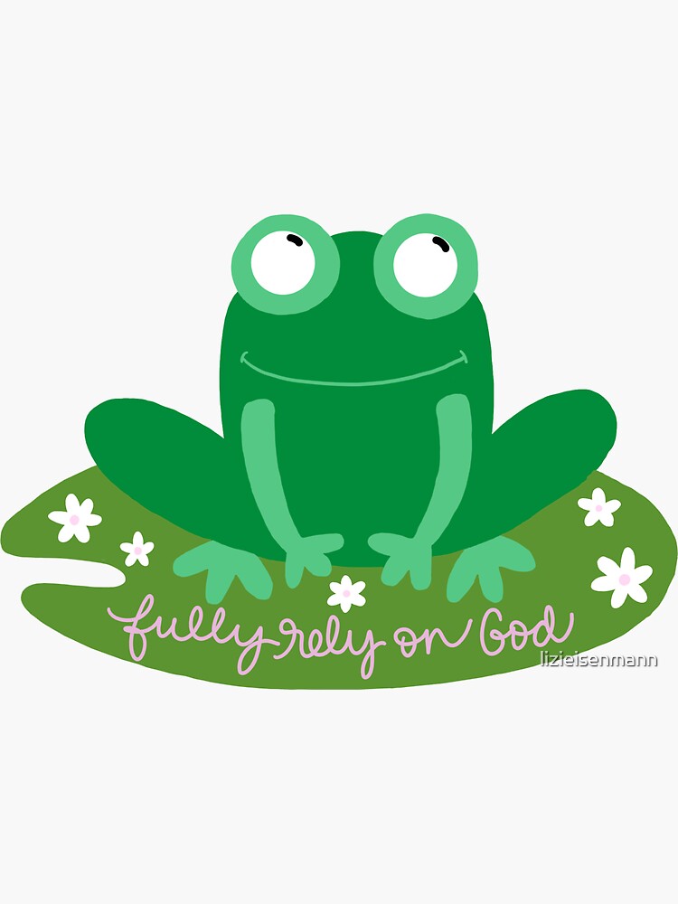 "F.R.O.G" Sticker for Sale by lizieisenmann | Redbubble