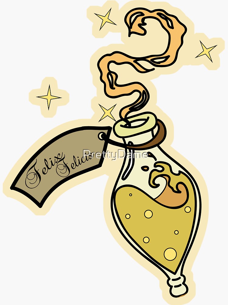 "Just a Little Liquid Luck" Sticker for Sale by PrettyDame | Redbubble