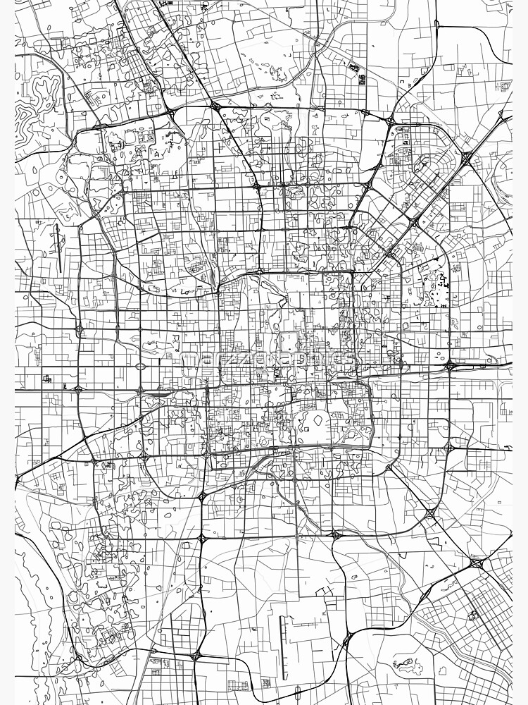 "Beijing map poster print wall art, China gift printable, Home and ...