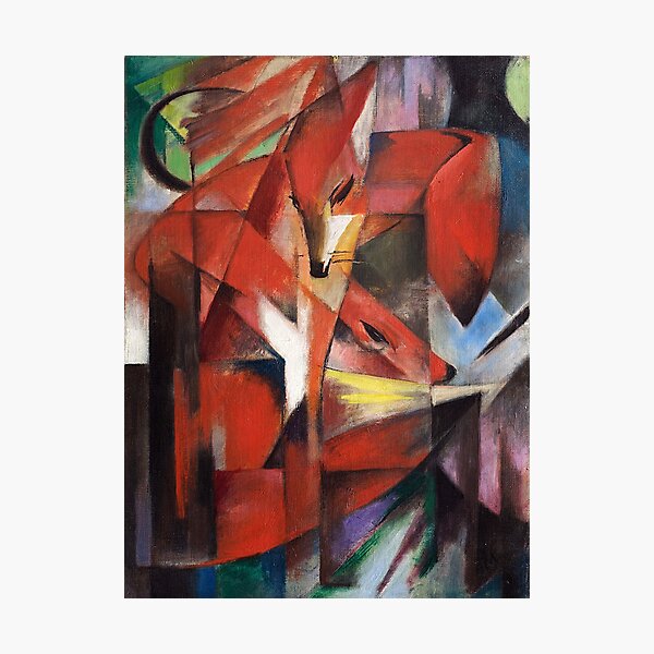 "The Foxes, Franz Marc" Photographic Print for Sale by fourretout ...