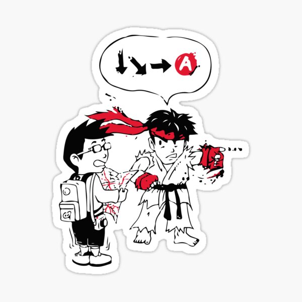 "RYU" Sticker by camaleondisenos | Redbubble