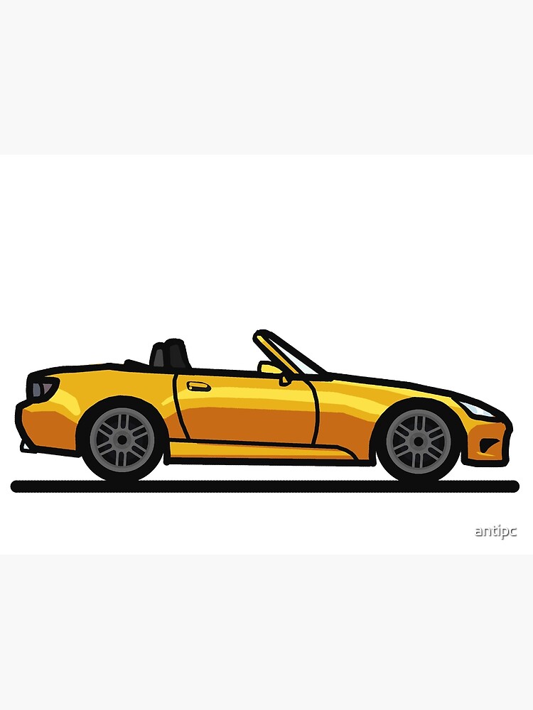 "Honda S2000 S2K Yellow" Photographic Print for Sale by antipc | Redbubble