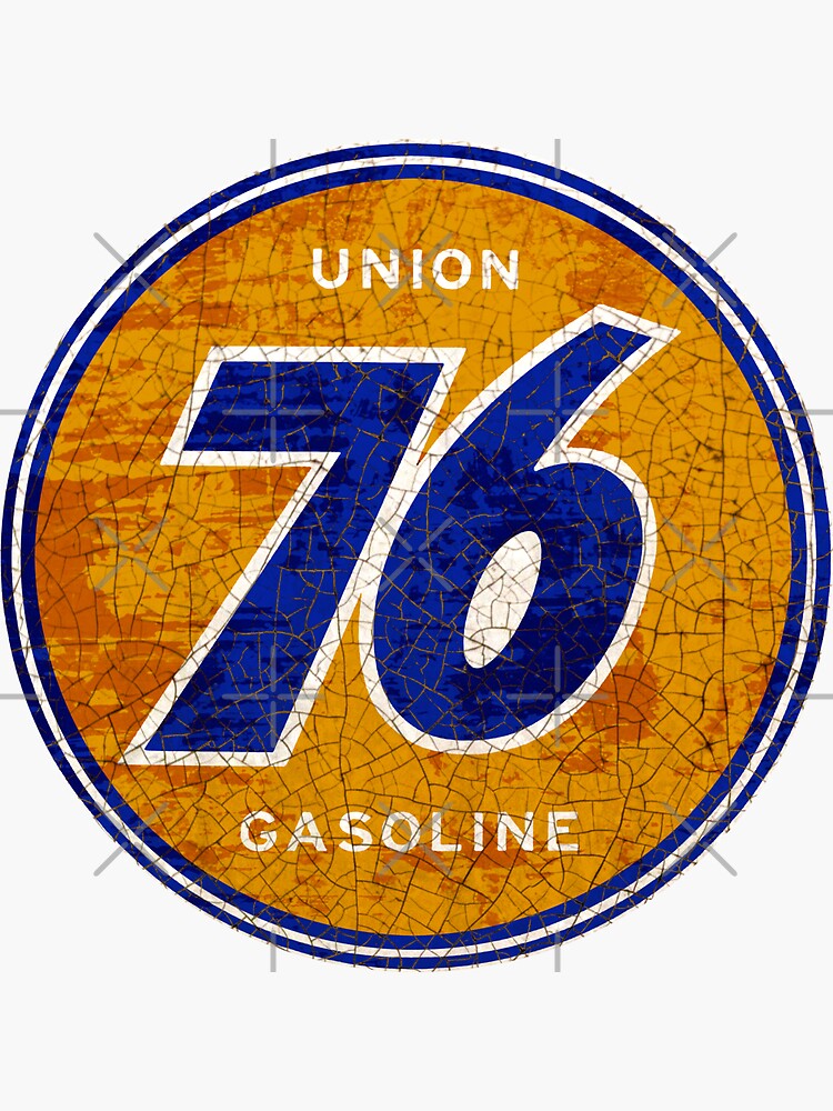 "Union 76 gas and OIL" Sticker for Sale by BarnFindDave | Redbubble