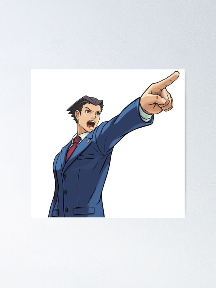 "Ace Attorney : Phoenix Wright" Poster for Sale by Hitguners | Redbubble