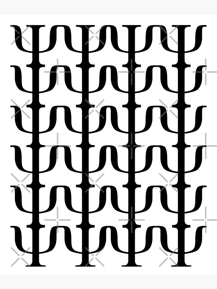 "Psychology Symbol Pattern" Poster for Sale by VikingRunes | Redbubble