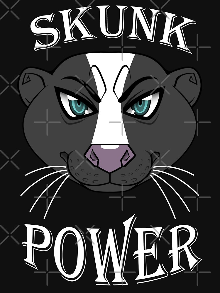 "Skunk Power" Essential T-Shirt for Sale by Britt Kinney | Redbubble