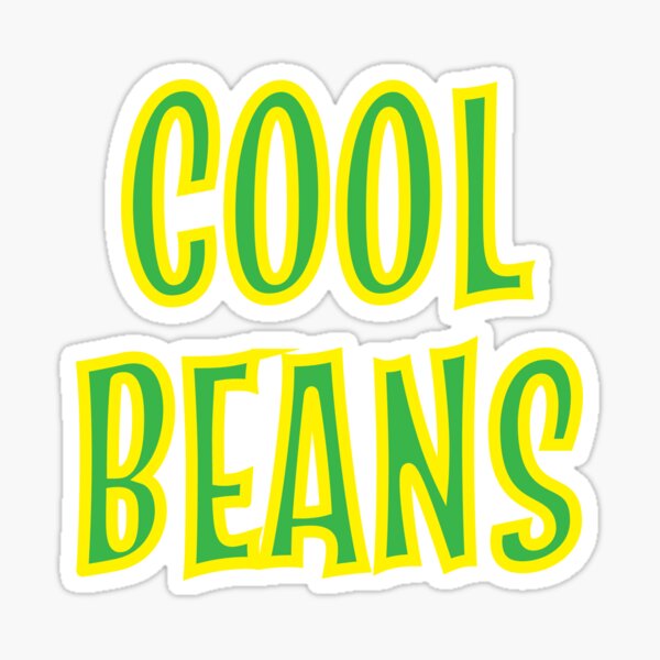 "Cool beans" Sticker for Sale by dcm-designs | Redbubble