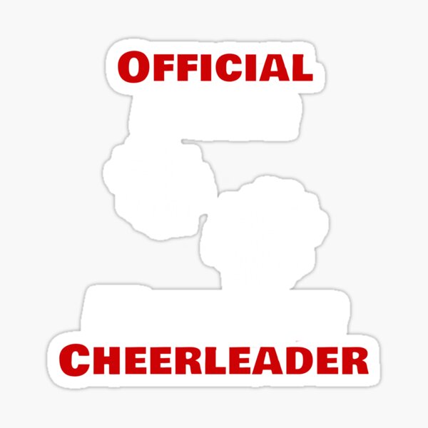 "Cruise Fun Official Pier Runner Cheerleader Pom Pom T shirt" Sticker ...
