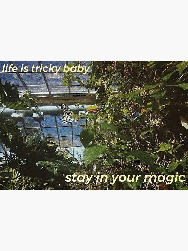 "life is tricky" Sticker for Sale by soysauceboys | Redbubble