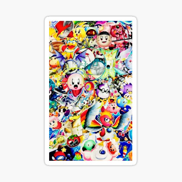 Kirby Collages Stickers | Redbubble