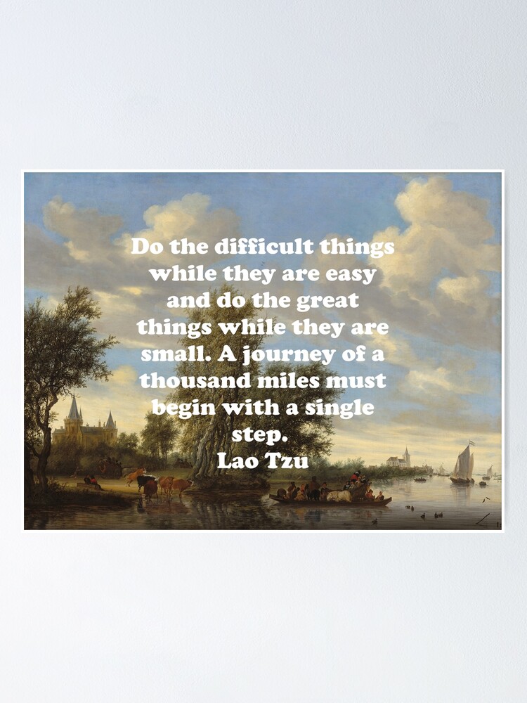 "Lao Tzu Motivational Quote" Poster for Sale by VolatileMatter | Redbubble