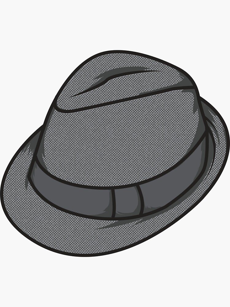 "Fedora Hat" Sticker by dealzillas | Redbubble