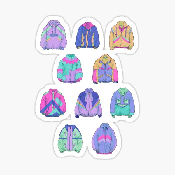 "Windbreaker Bliss" Sticker by miranema | Redbubble