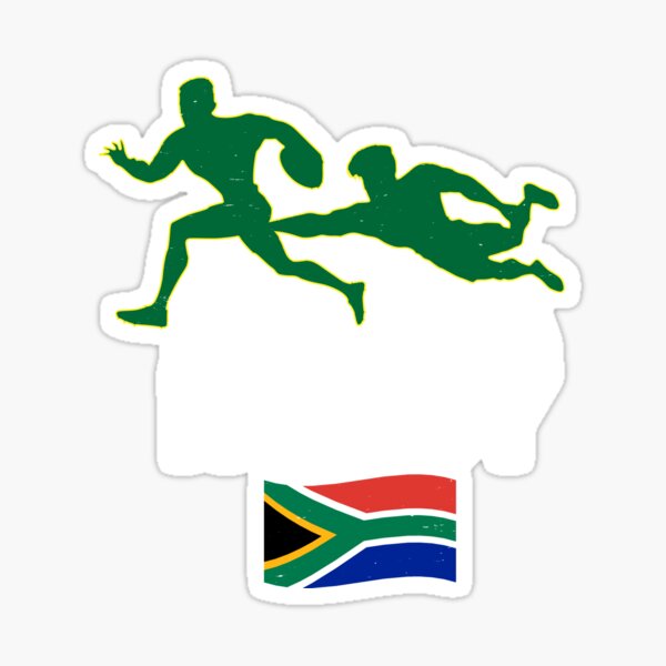 "South Africa Flag Rugby " Sticker for Sale by d247 | Redbubble