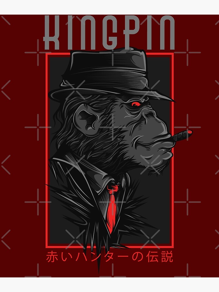 Lámina fotográfica «Fun Mafia Ape Kingpin Gangster Gorila Crime Boss ...
