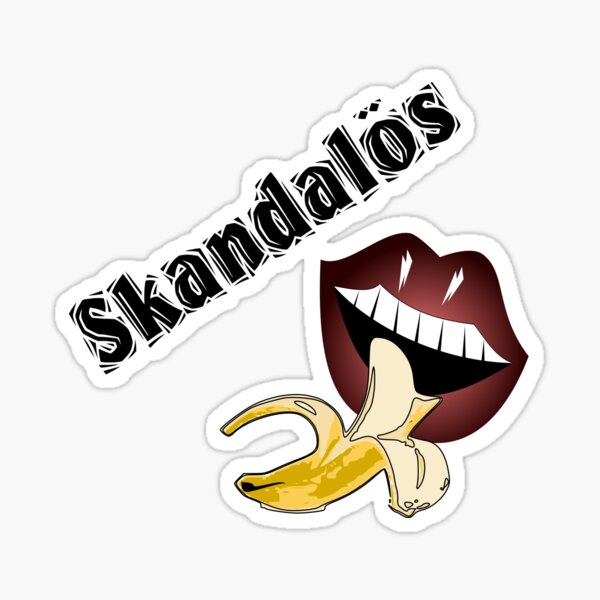 "Scandal banana" Sticker for Sale by Gartenfreund | Redbubble
